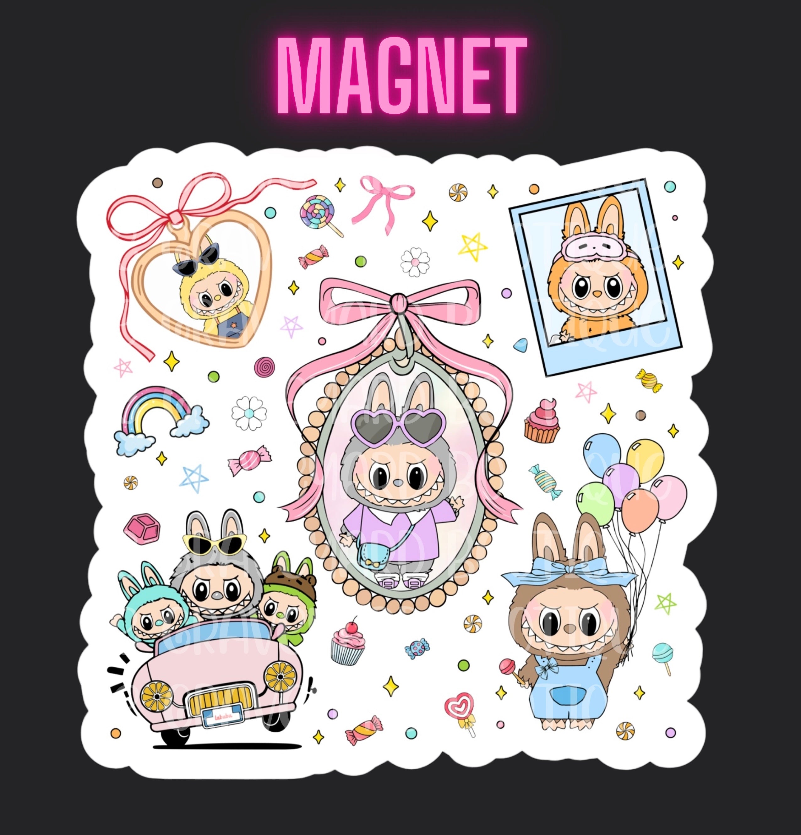 Labubu Magnet – The Graveyard BOOtique